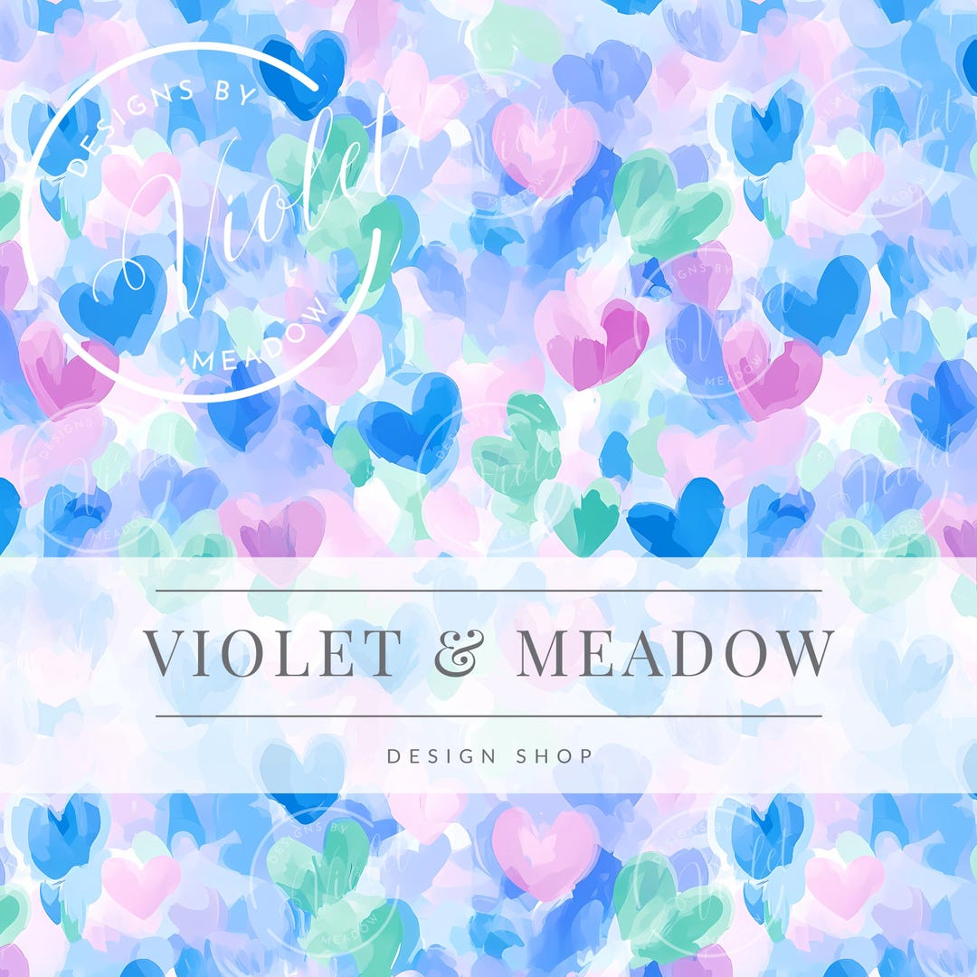 Preppy, Neon Bright Hearts , Watercolor Seamless Pattern, Preppy ...