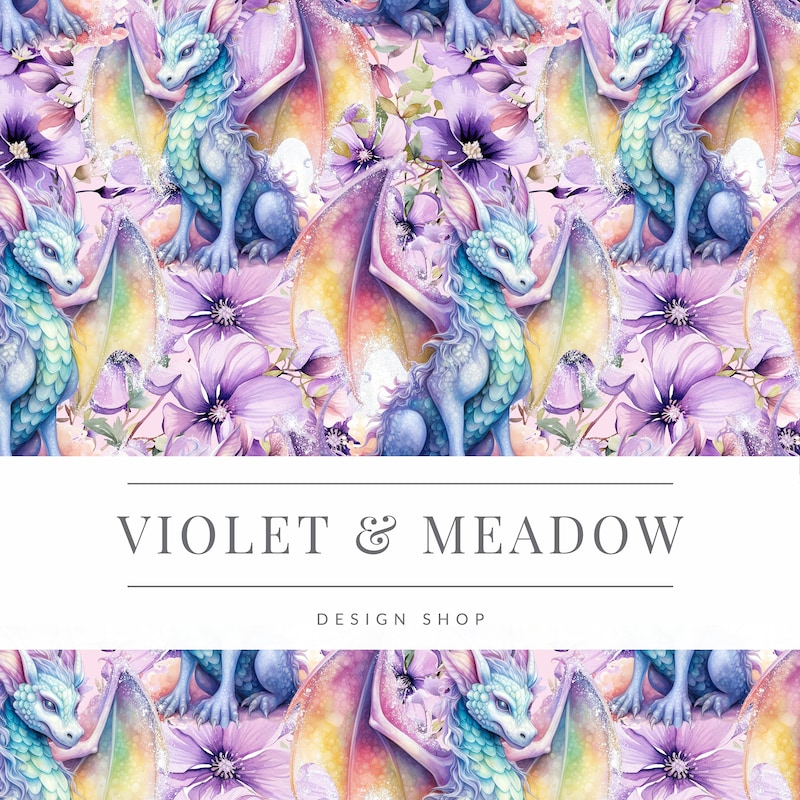 Purple Dragon Fabric - Etsy