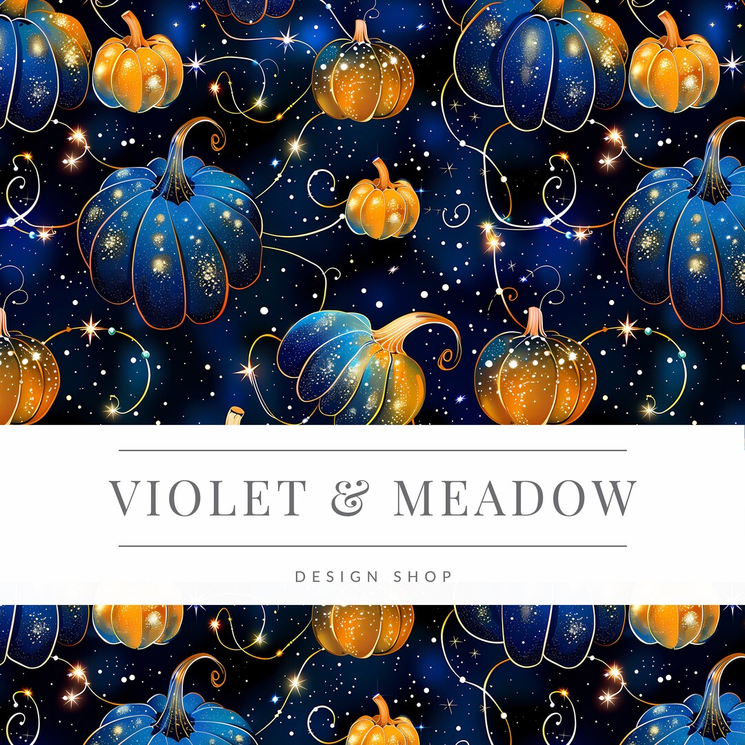 Pumpkin Patch | Seamless Pattern | Instant Download | Printable Digital ...