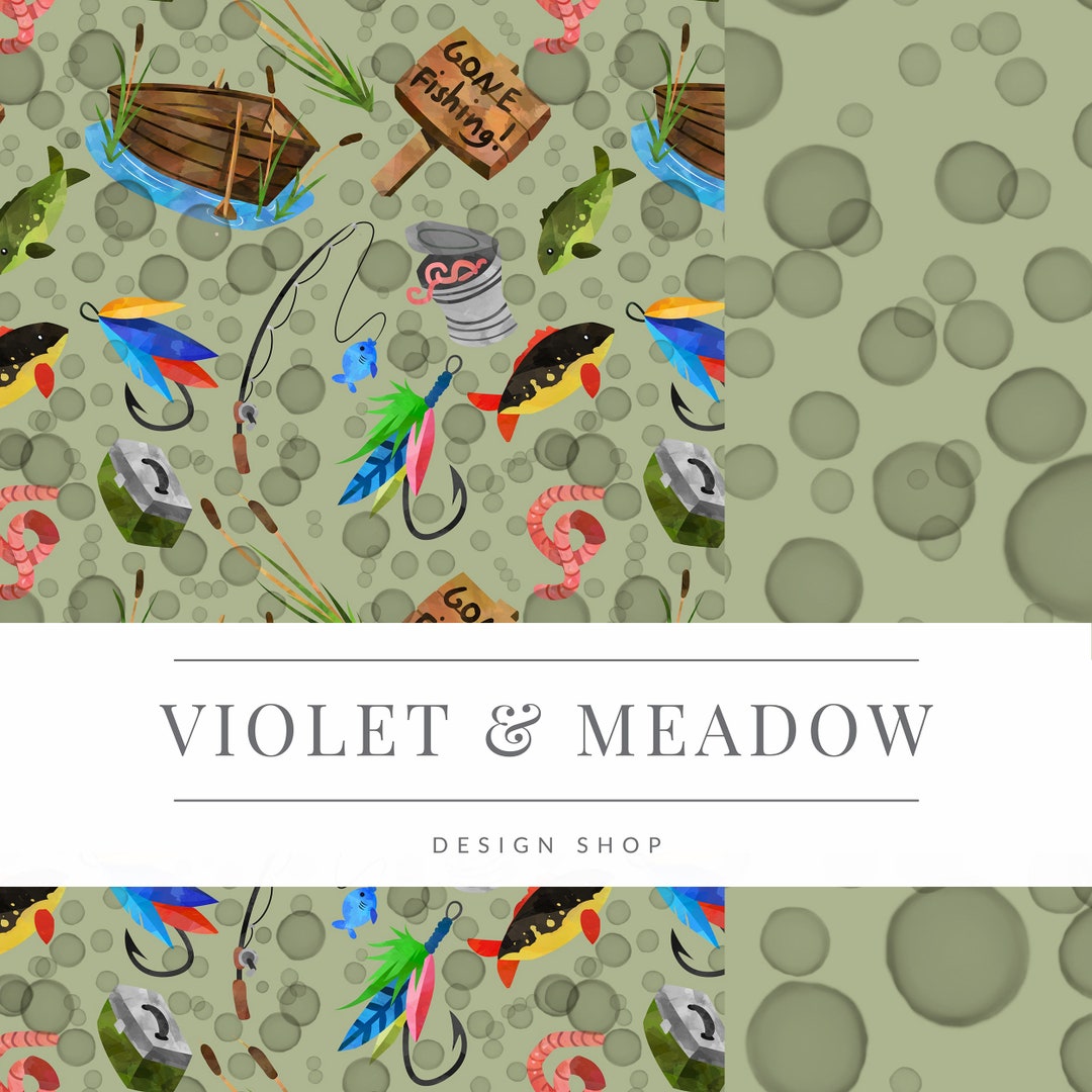Seamless Fabric Pattern, Seamless Fishing, Seamless Bass, Seamless Fish ...