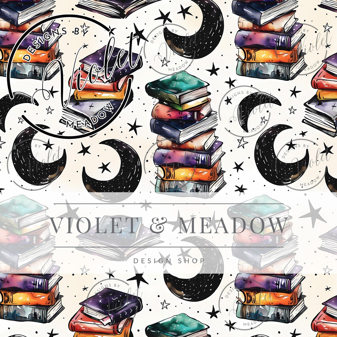 Seamless Bookcase, Seamless Book Pattern, Seamless Spring Reading ...
