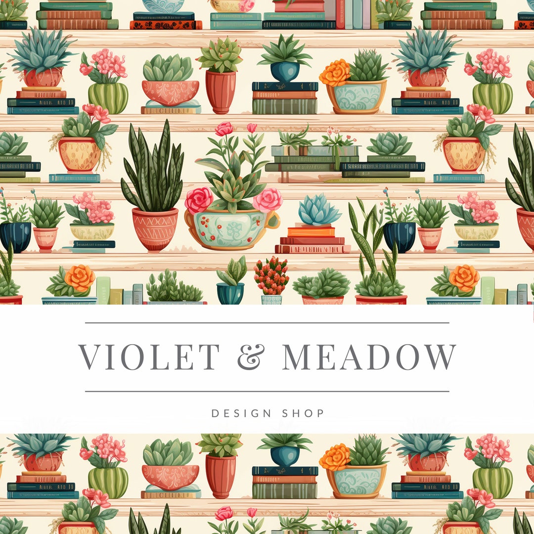 Seamless Bookcase, Seamless Book Pattern, Seamless Spring Reading ...