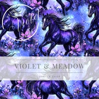 Horse Seamless Pattern Floral Digital Paper Horse-riding Repeat Pattern ...