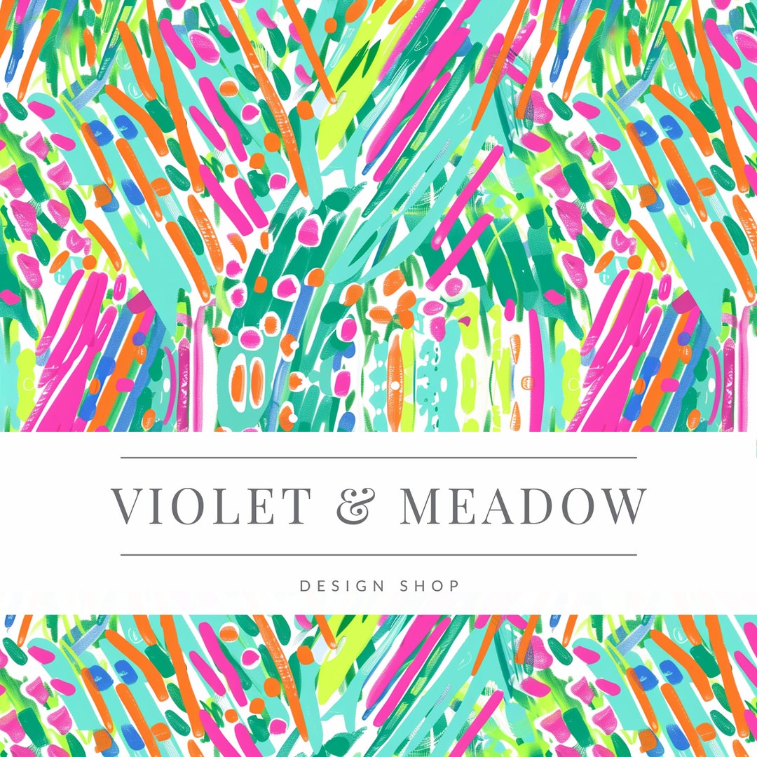 Preppy Bright Pastel Watercolor Plaid, Watercolor Stripes, Tropical ...