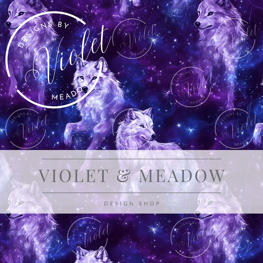 Luminous Wolf | Animals | Cute Seamless Repeat Pattern| Backgrounds ...