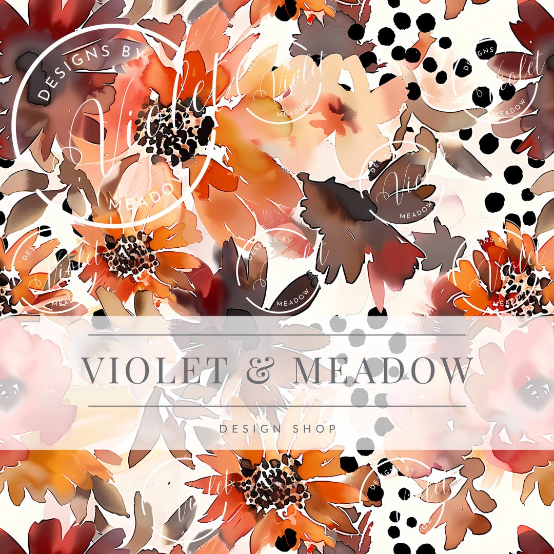 Preppy Flowers Seamless Pattern | Preppy Floral Digital Paper ...