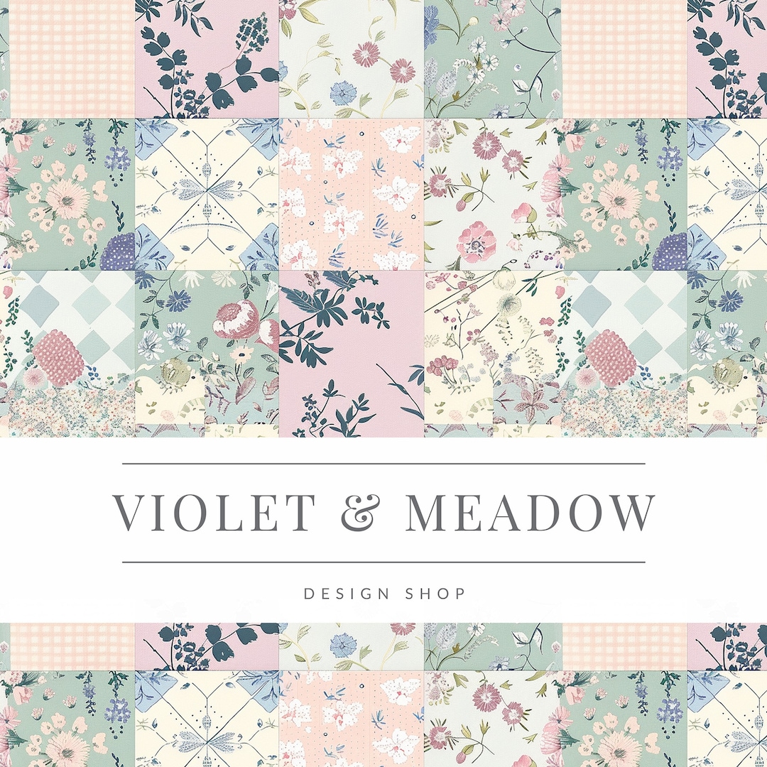 Vintage Shabby Chic Patchwork, Seamless Quilt Patchwork Pattern Dainty ...