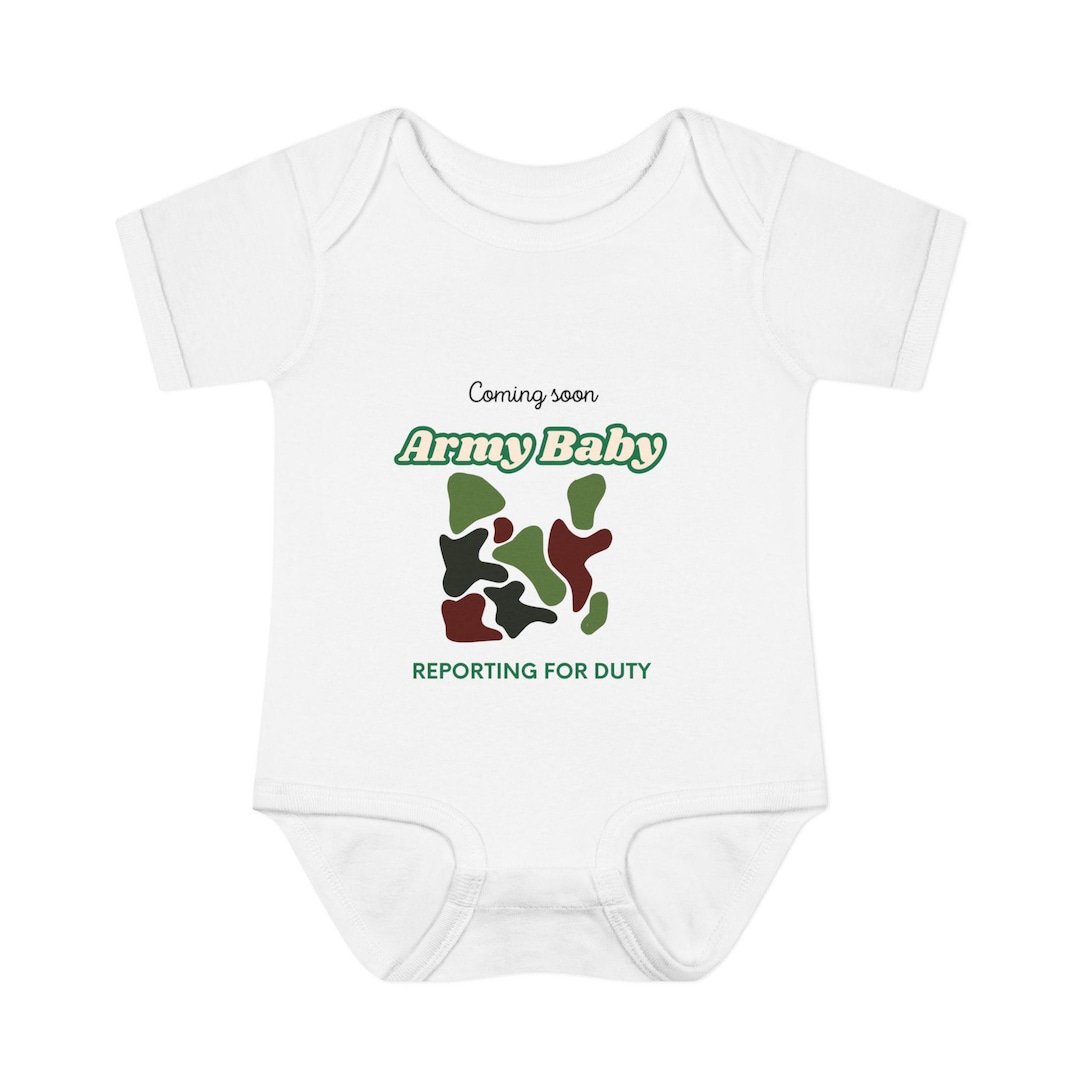 Onesie for Military Family, Army Baby Coming Soon, Infant Baby Rib ...