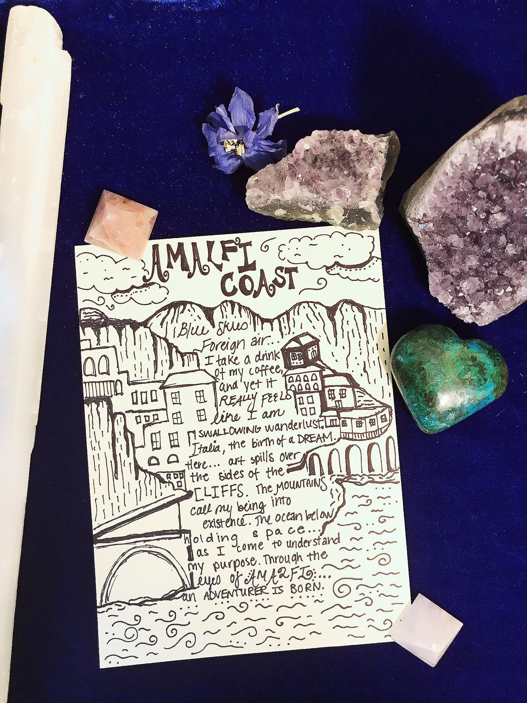 Drawing & Illustration Your Favorite Place in Nature Custom Poem and ...