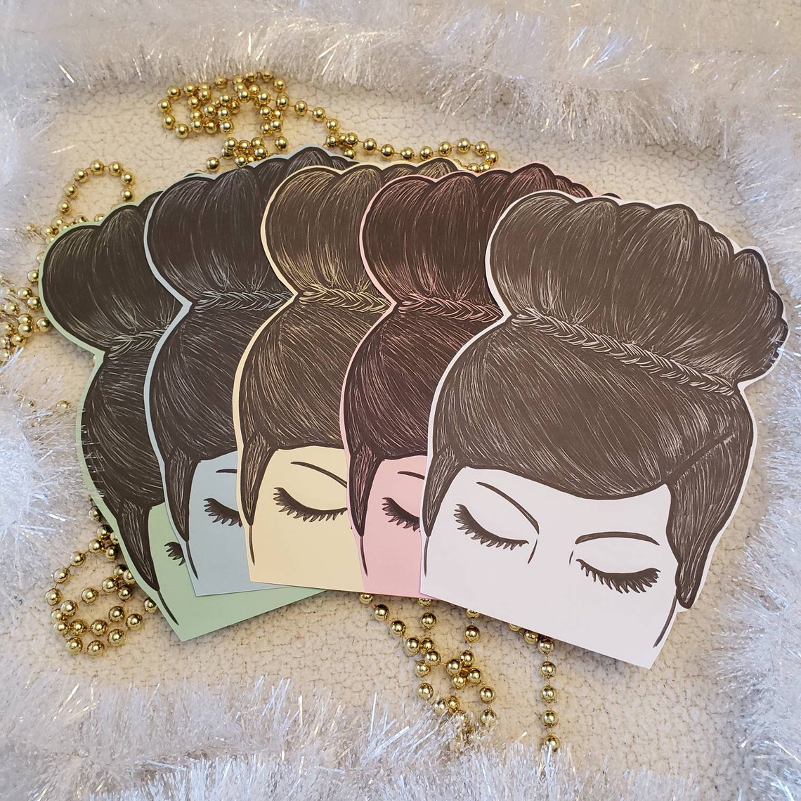 Printable Messy Bun Display Card for Headbands INSTANT Download Display ...
