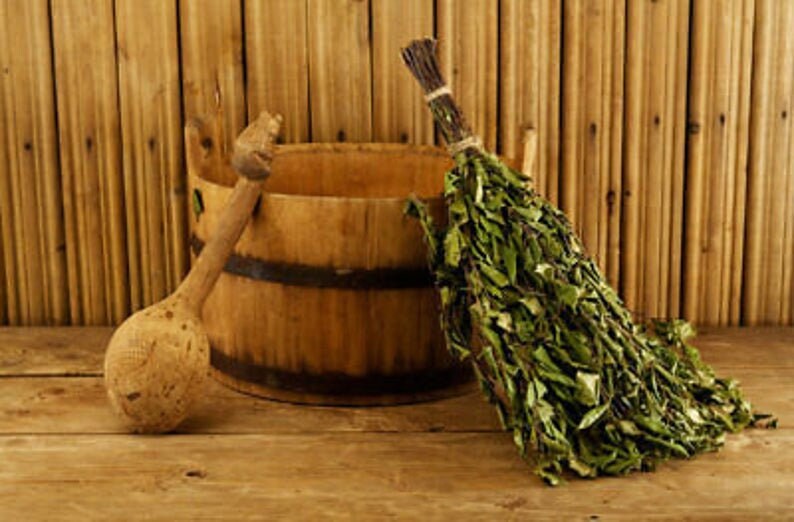 Sauna Broom Set of 1 Pcs Sauna Birch Whisk Broom Russian Banya - Etsy