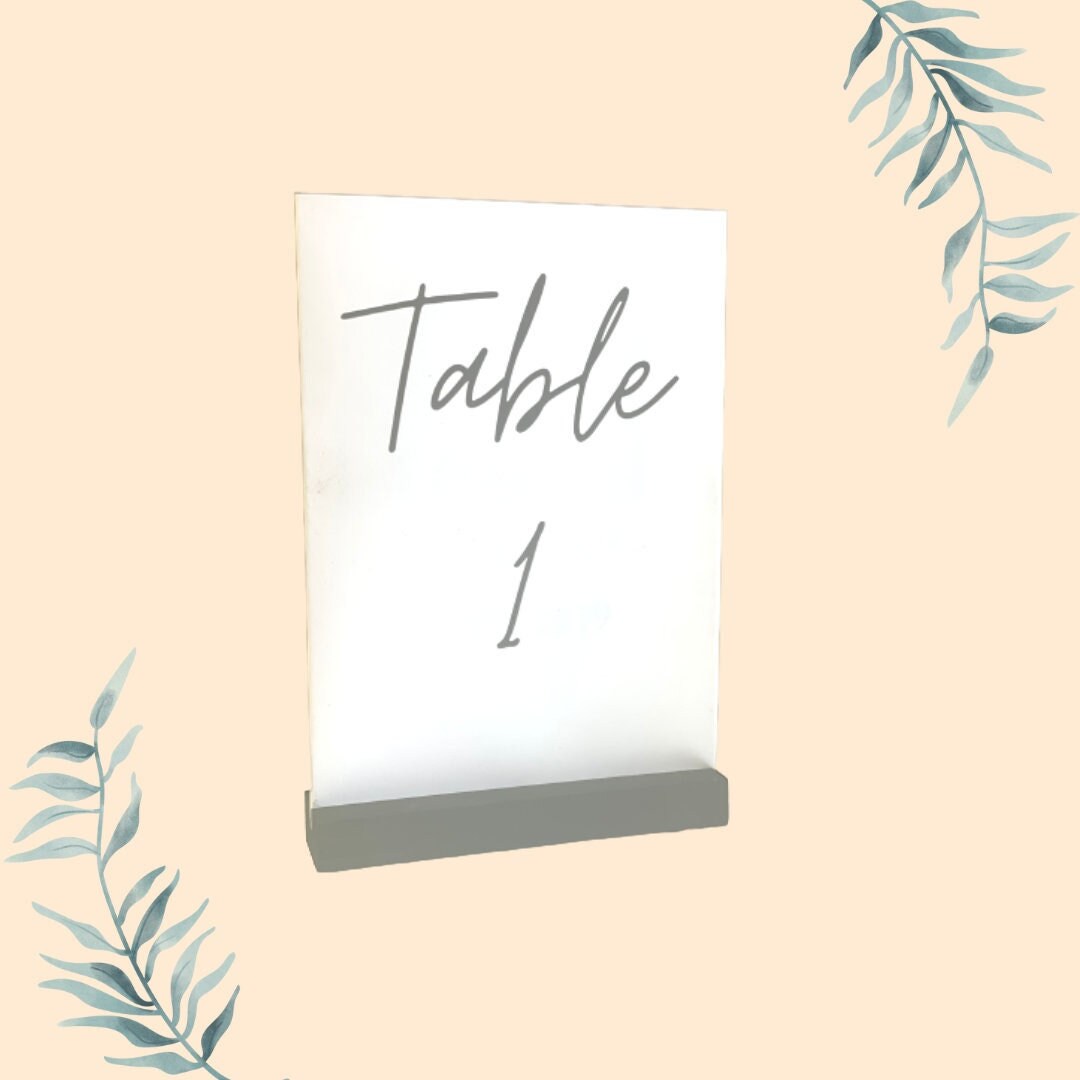 Printable at Home Table Number Designs - Etsy