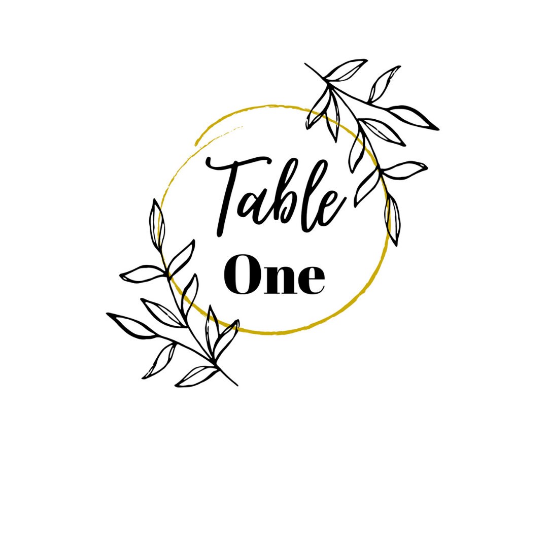 Printable at Home Table Number Designs - Etsy