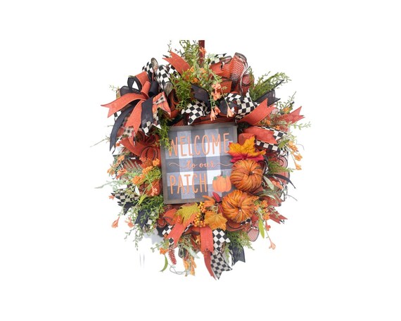 Large Fall Wreath for Front Door Large Autumn Wreath - Etsy