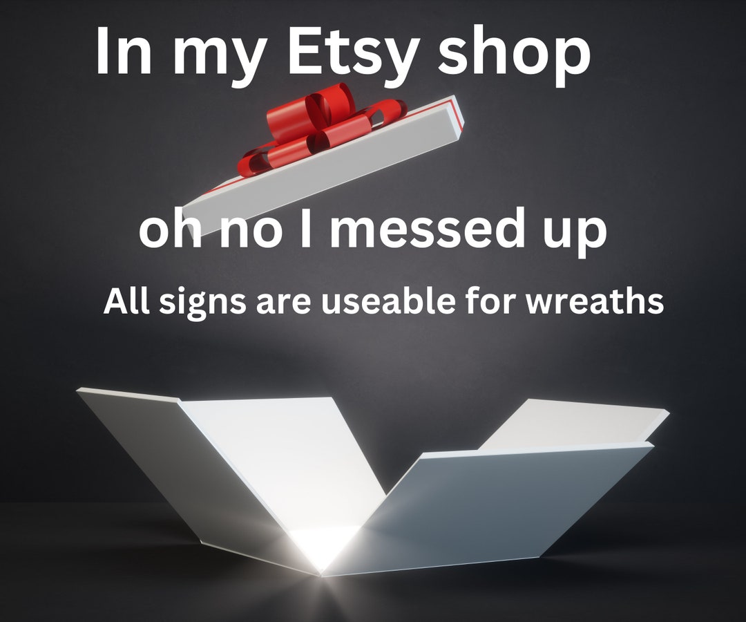 Sign Mystery Boxes, Mesh Boxes, Wreath Supplies - Etsy