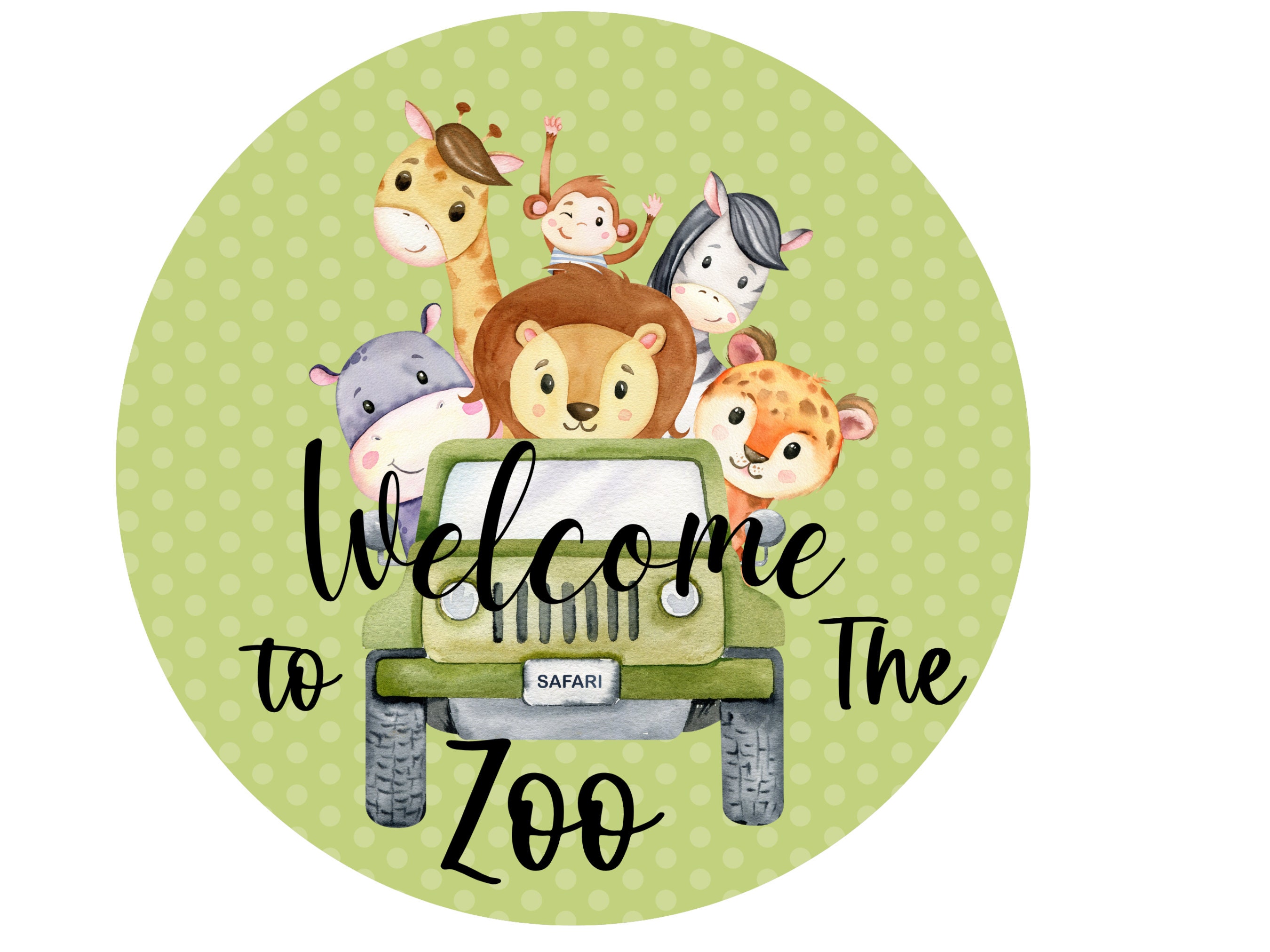 Welcome To The Zoo Sign
