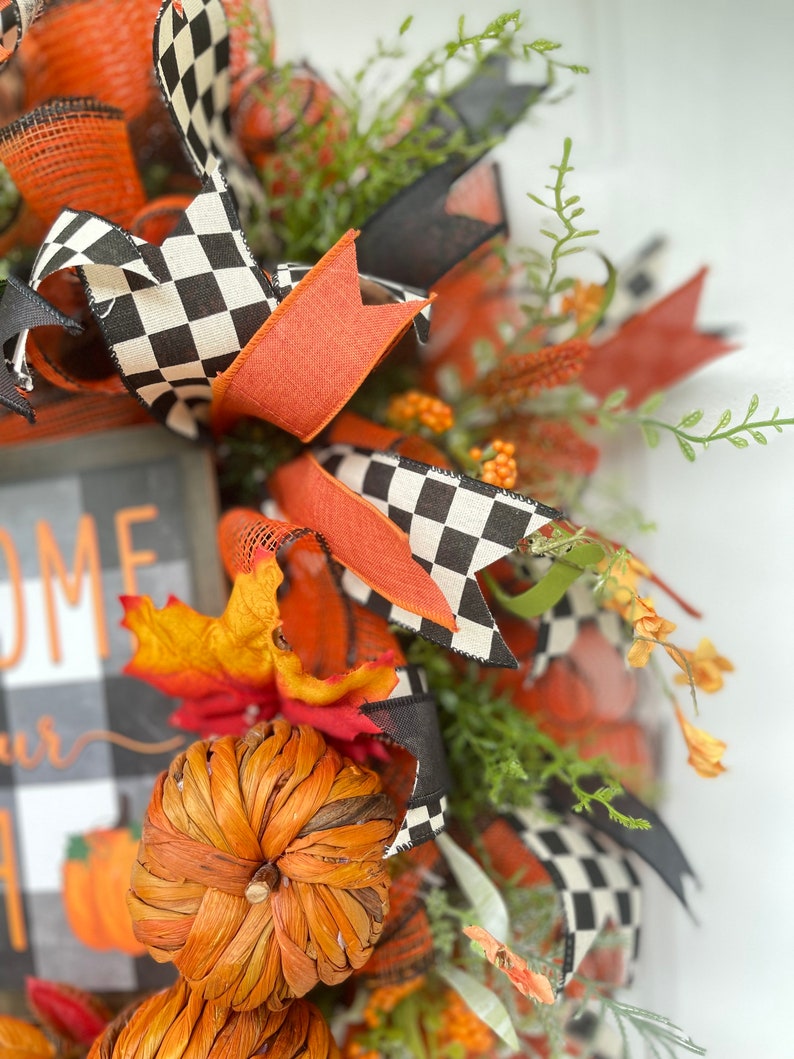 Large Fall Wreath for Front Door Large Autumn Wreath - Etsy