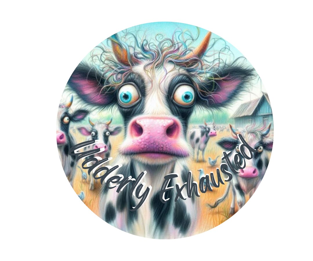 Funny Cow Metal Sign: Quirky Farmhouse Kitchen Decor - Etsy