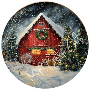 Red Barn Wreath Sign, Red Barn Sign, Farmhouse Decor., Wreath ...