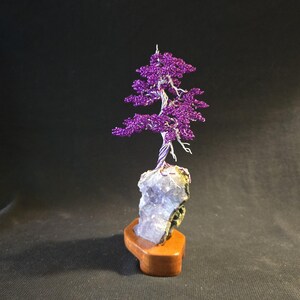 Amethyst Geode With Wire Bonsai Sculpture - Etsy
