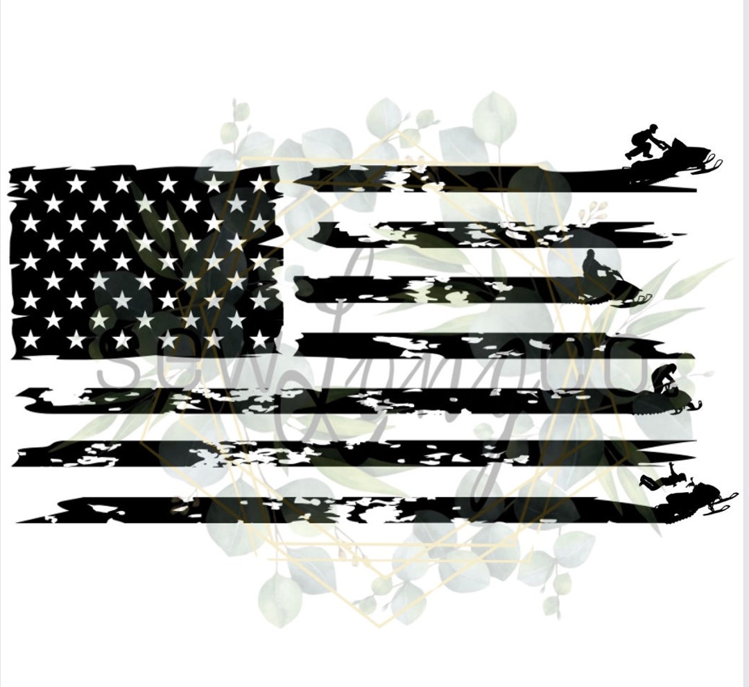 Png-digital Download Distressed Flag Snowmobile - Etsy