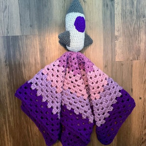 Rocketship Lovey Crochet Pattern//rocketship Amigurumi//baby Shower ...