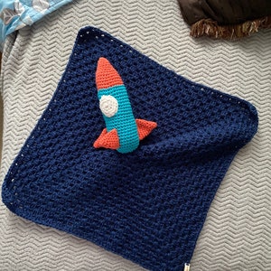 Rocketship Lovey Crochet Pattern//rocketship Amigurumi//baby Shower ...