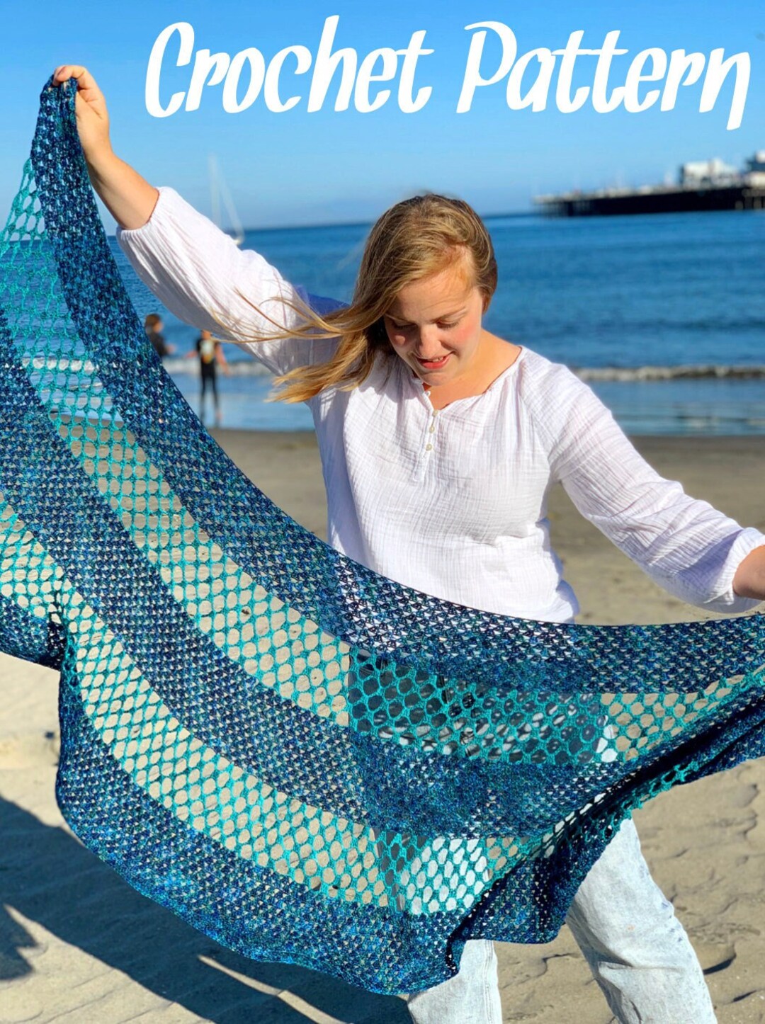 Crochet Shawl Pattern// Crochet Wrap Pattern// Crochet Lace// Fingering ...