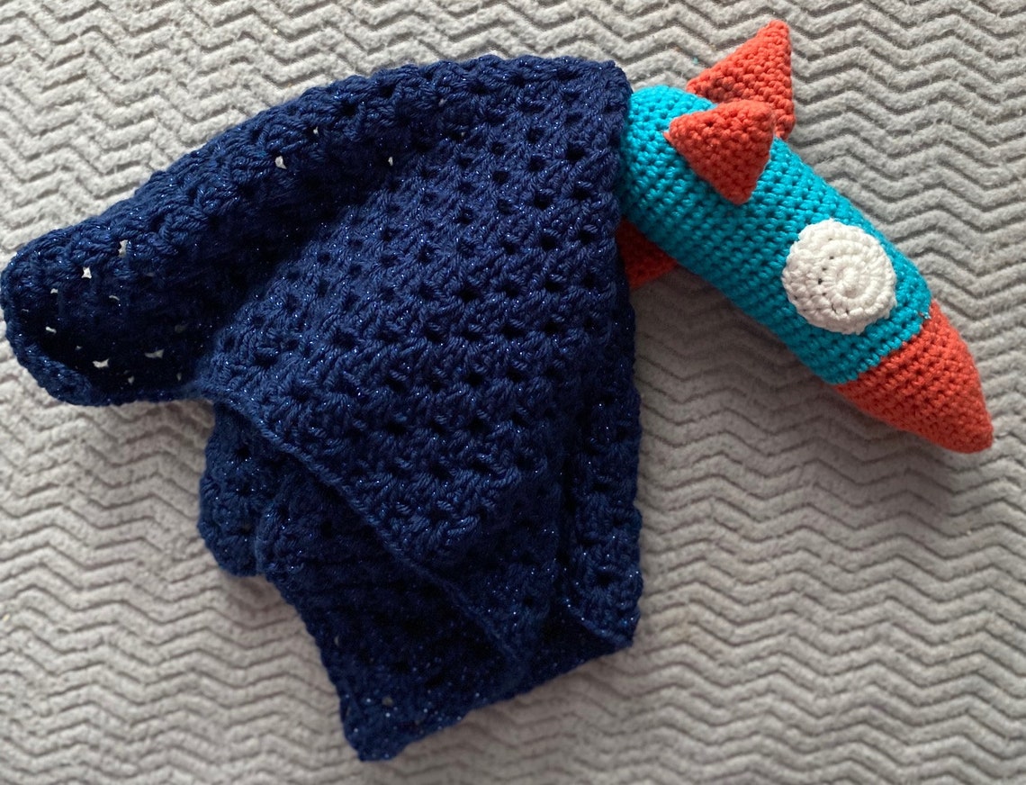 Rocketship Lovey Crochet Pattern//rocketship Amigurumi//baby - Etsy
