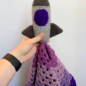 Rocketship Lovey Crochet Pattern//rocketship Amigurumi//baby Shower ...