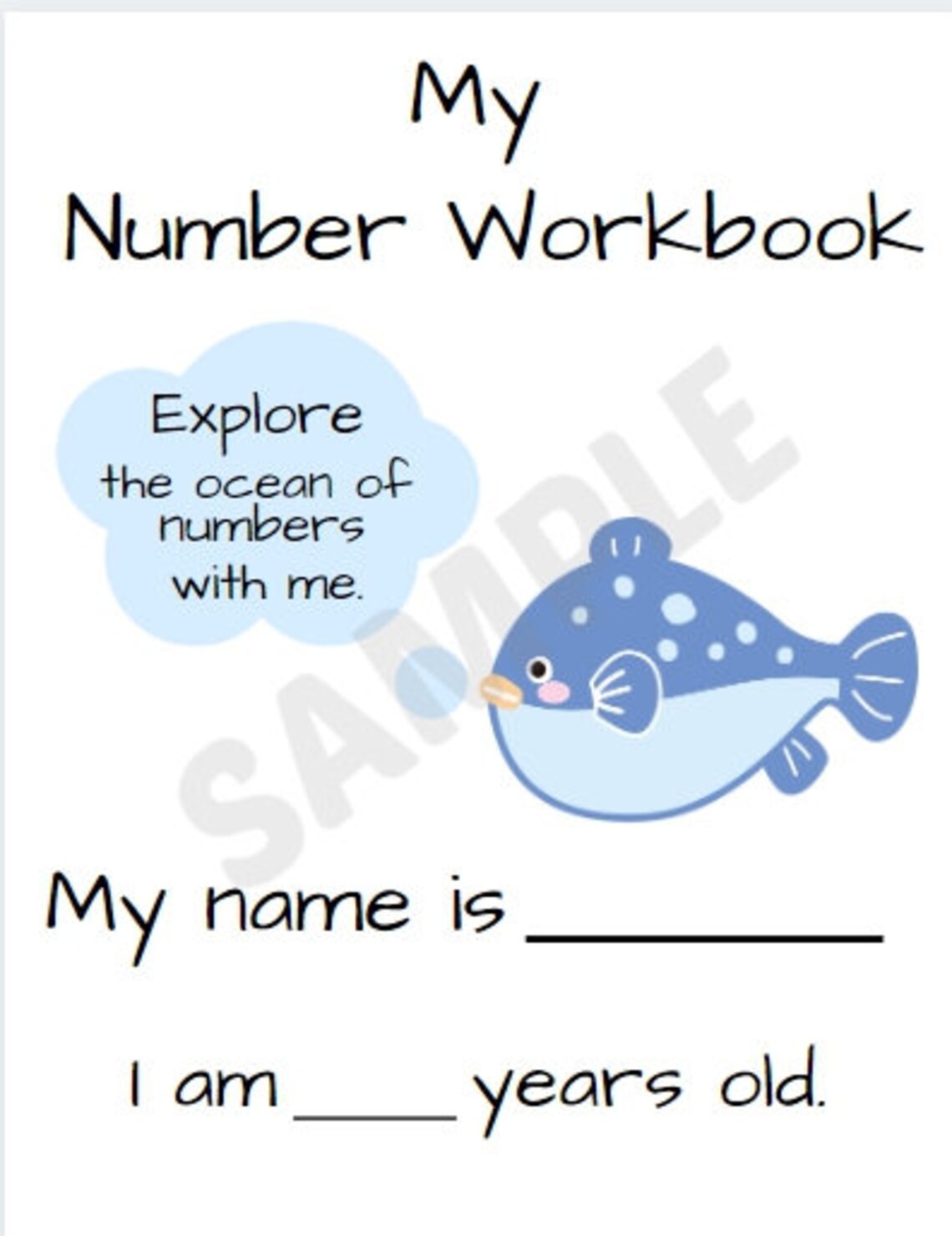 Number Worksheets Preschool Workbook Kindergarten - Etsy