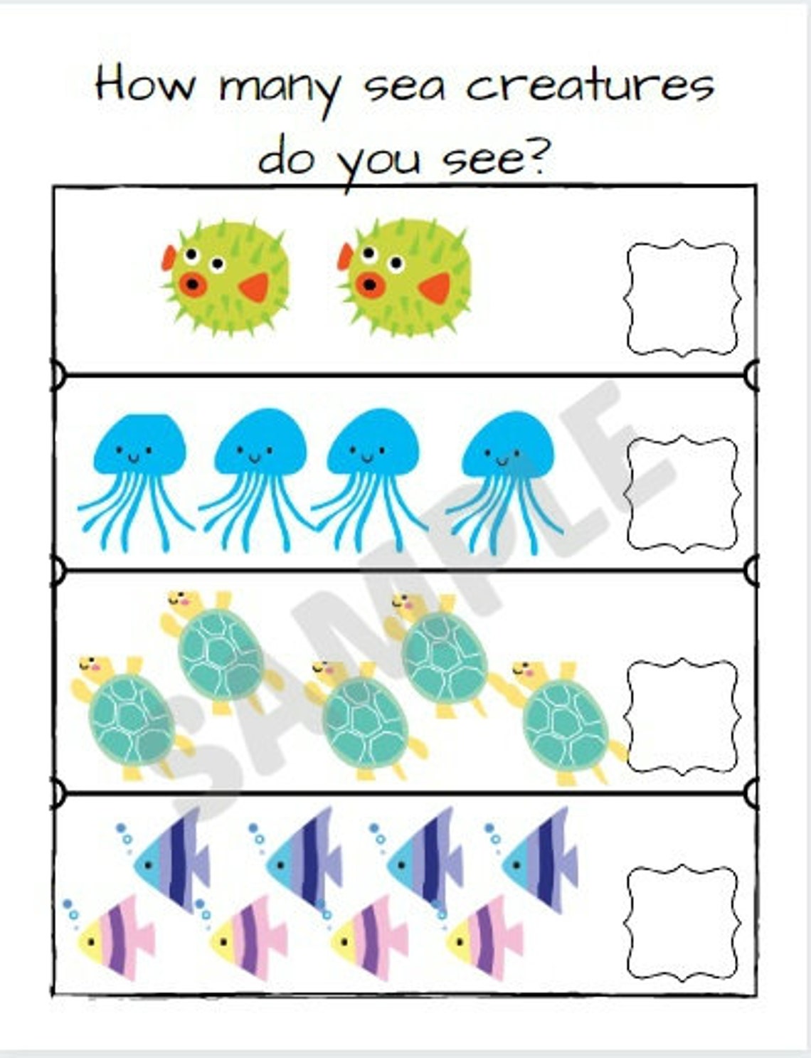 Number Worksheets Preschool Workbook Kindergarten - Etsy