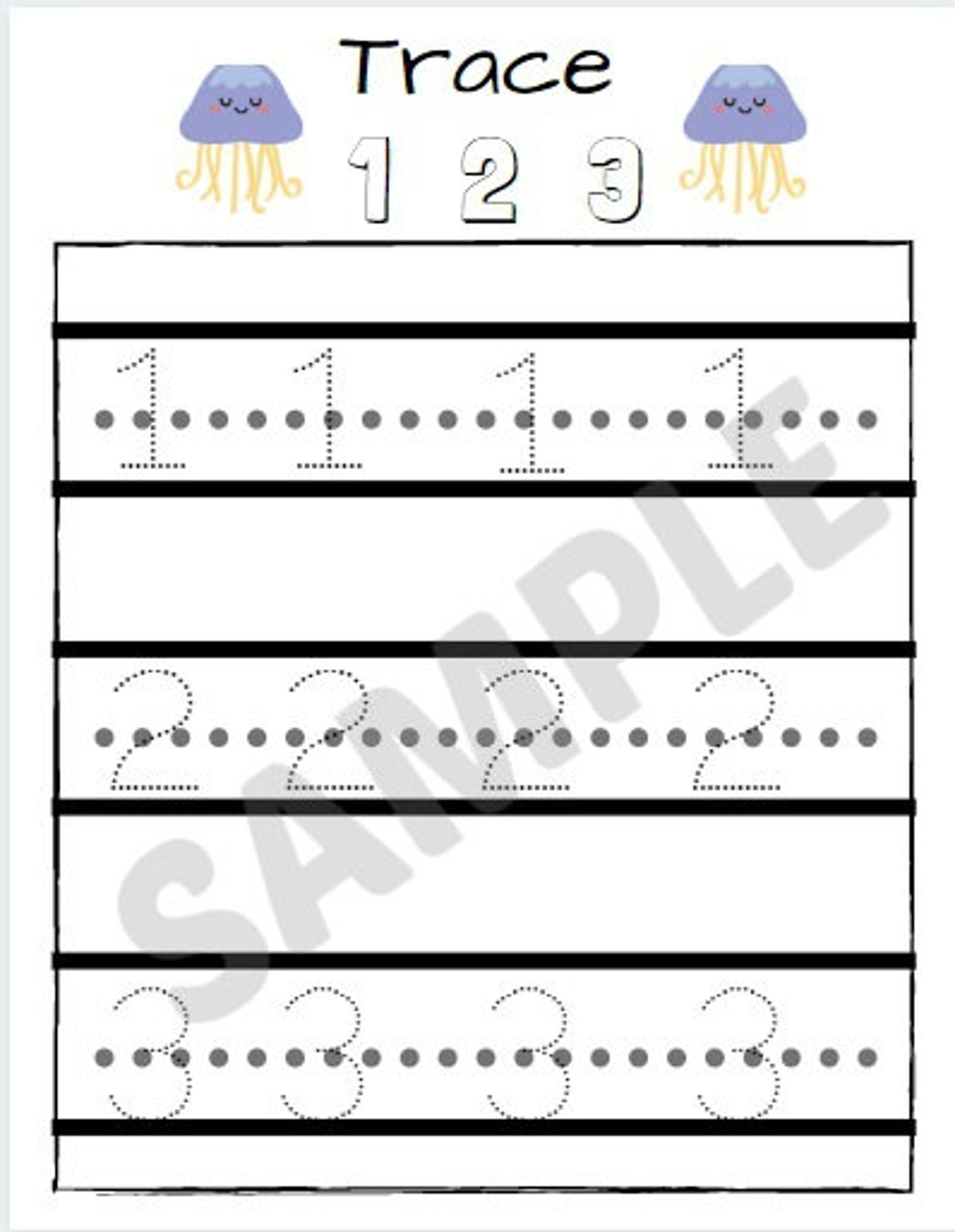 Number Worksheets | Preschool Workbook | Kindergarten Printables ...