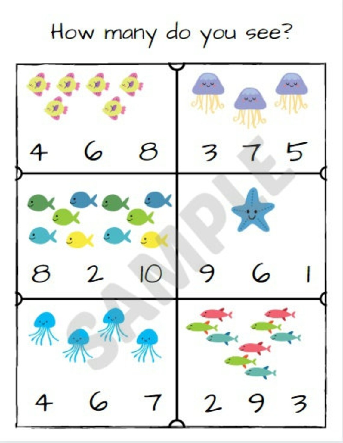 Number Worksheets Preschool Workbook Kindergarten - Etsy