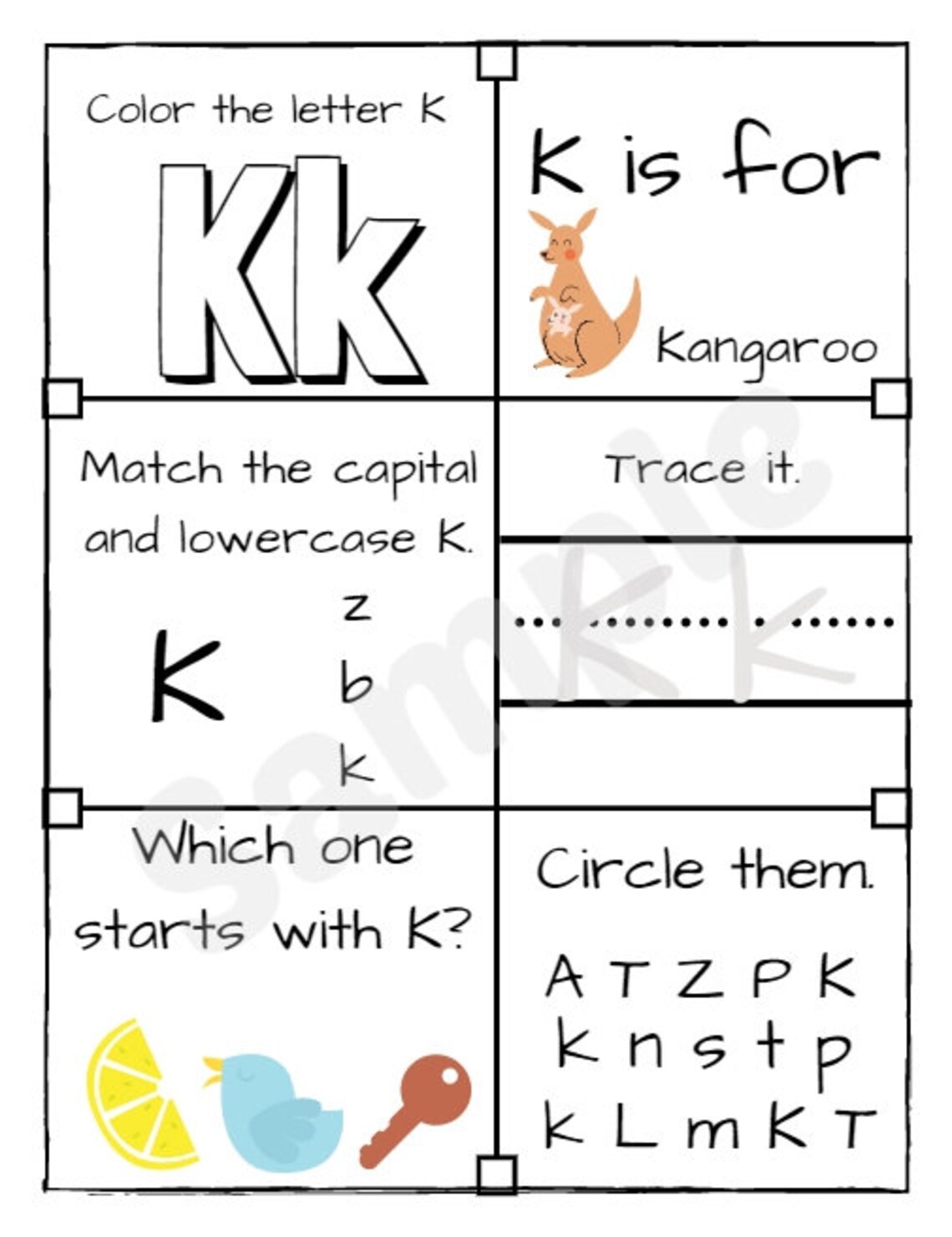 Workbook Alphabet Worksheet Preschool Printable | Etsy