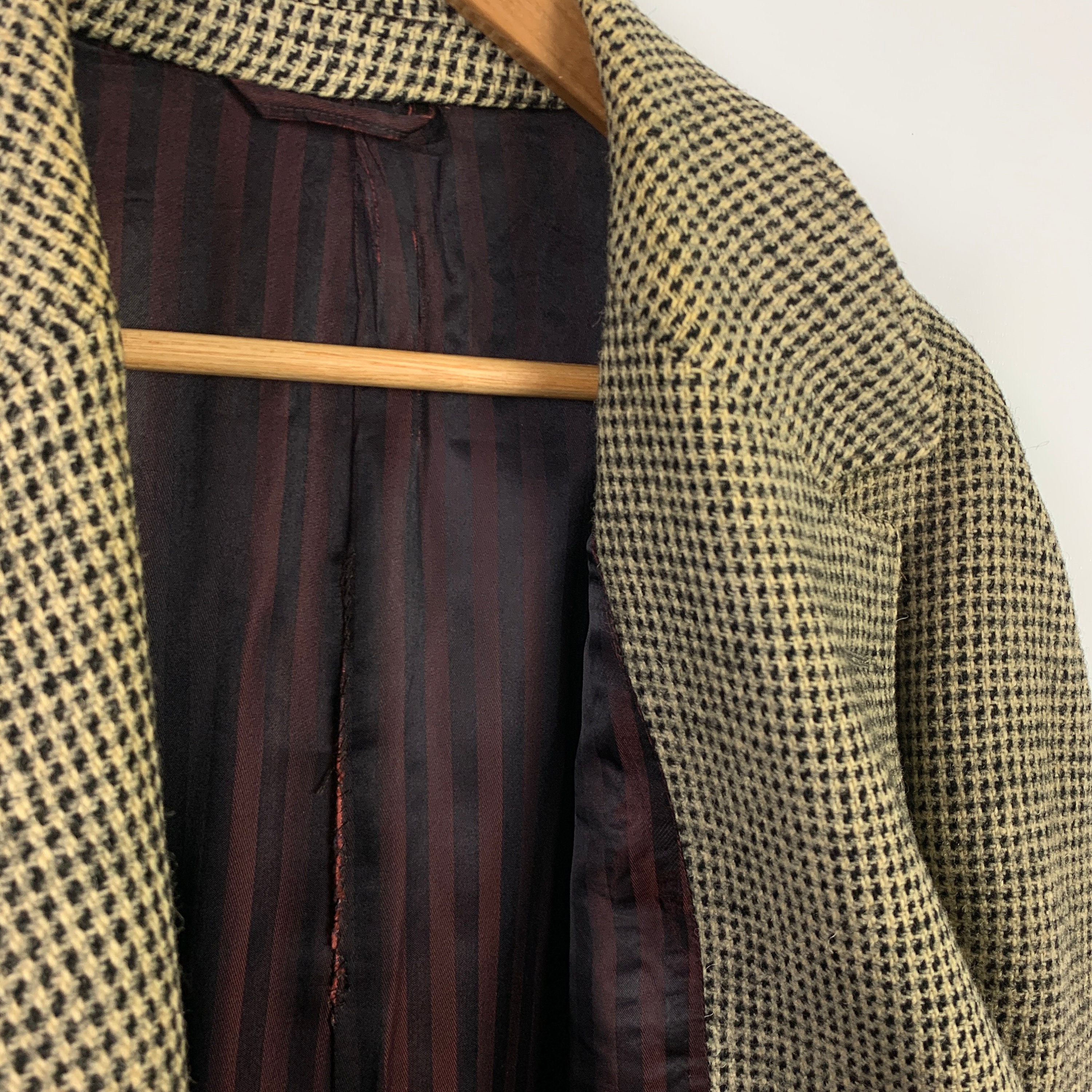 Rare Vintage ALEXANDRE Milium Harris Tweed Wool Coat Size M L 40s 50s ...