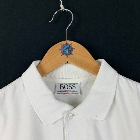 80s rare men's Vintage HUGO BOSS Sport geometric abst… - Gem