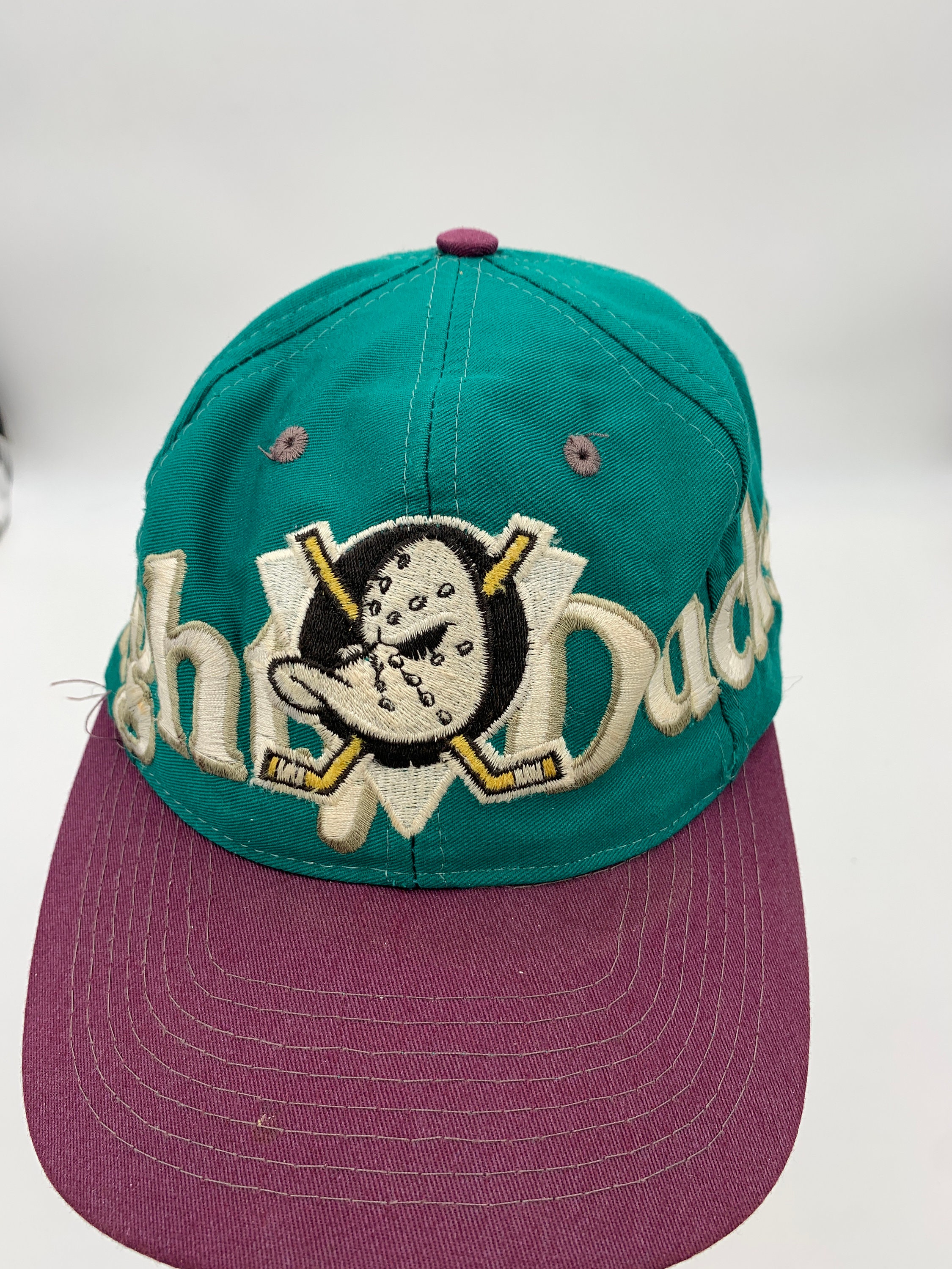 Vintage Mighty Ducks 7 Logo Green Snapback Size One Size 90s NHL Cap - Etsy