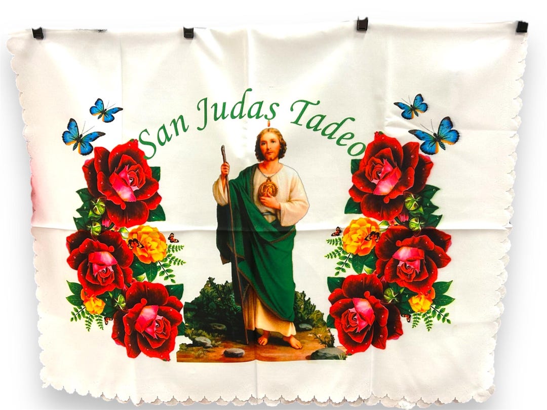 Mantel De San Judas Tadeo/san Jundas Silk Altar Cloth - Etsy