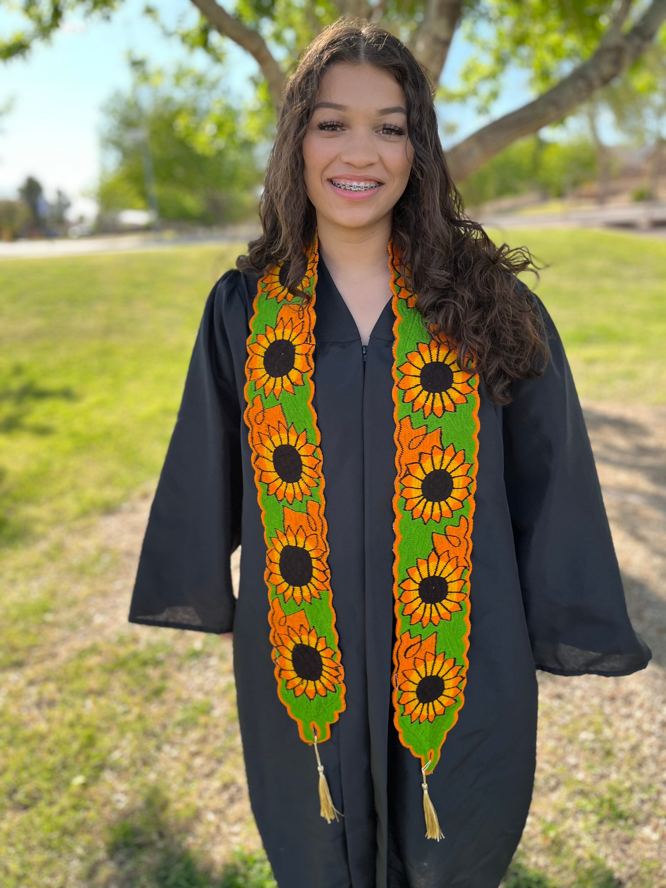 Embroidered Flowers /graduation Sash / Estola Bordada De - Etsy