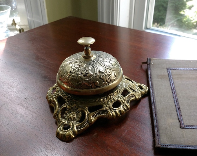 Antique Service Bell Cherub Figural Victorian Edwardian Hotel Store ...