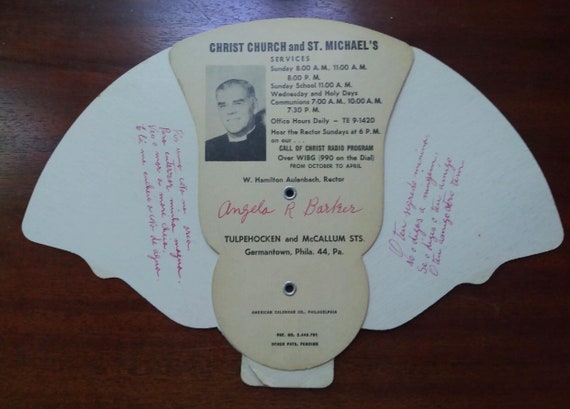 Vintage Cardboard Folding Advertising Fans: Mountains… - Gem