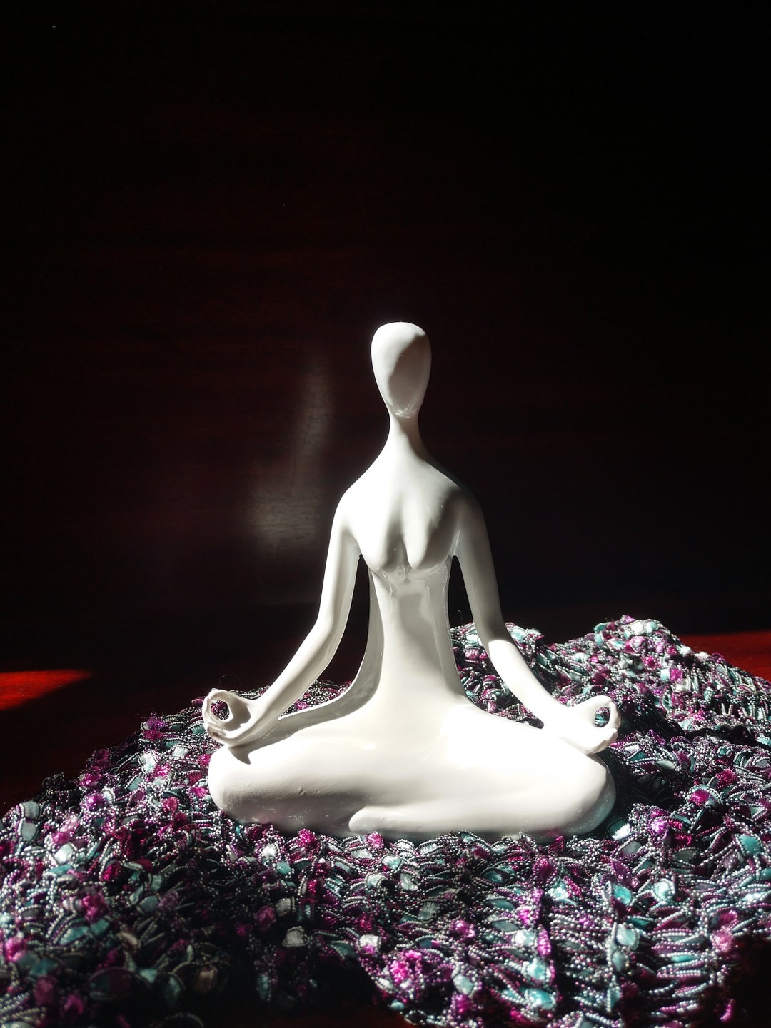 Female Yoga Zen Seated Figure Sculpture - Etsy