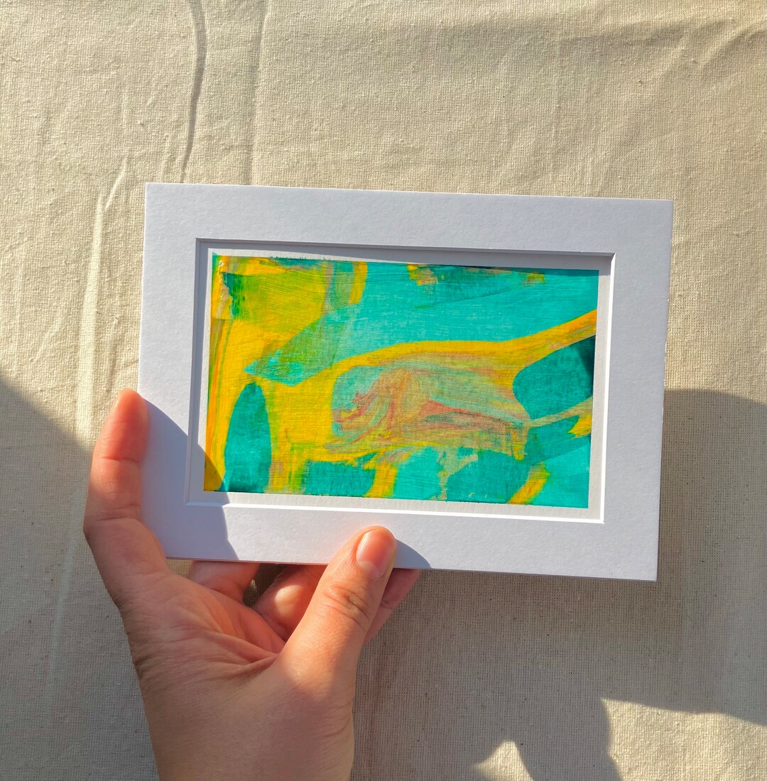 Mini Abstract Painting Wall Art 5 X 7 Cute Home Decor - Etsy