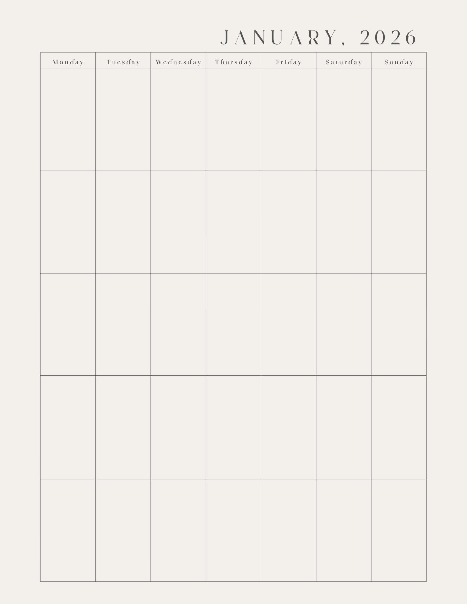 2026 Daily and Monthly Planner - Journal and Calendar - 50 Printable ...