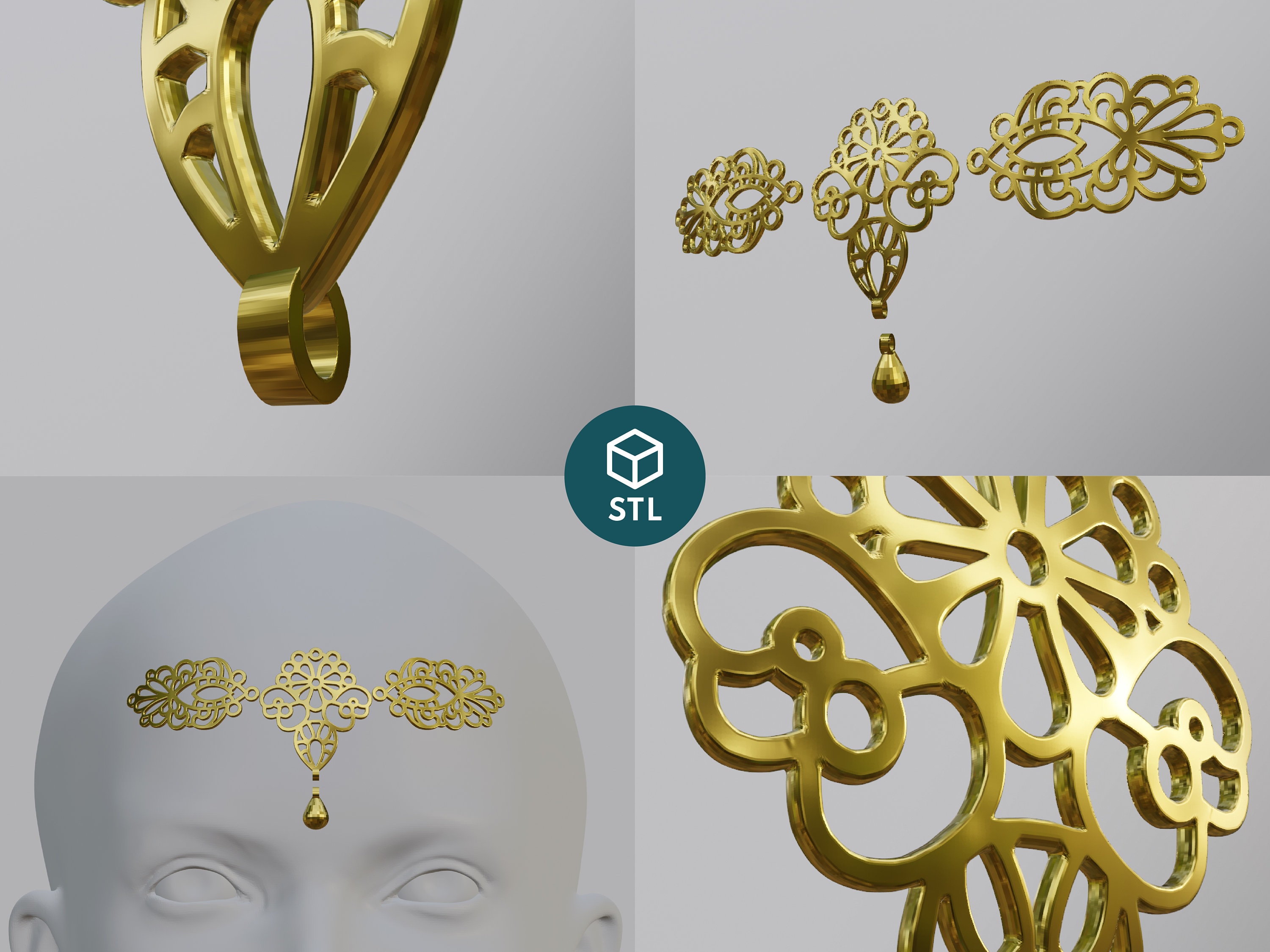 Triss Cosplay Costume Jewelry Accessories 3D File STL Jakcosplay - Etsy