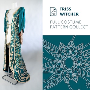 Triss Witcher Cosplay Costume Sewing Pattern/ Blueprint - Etsy