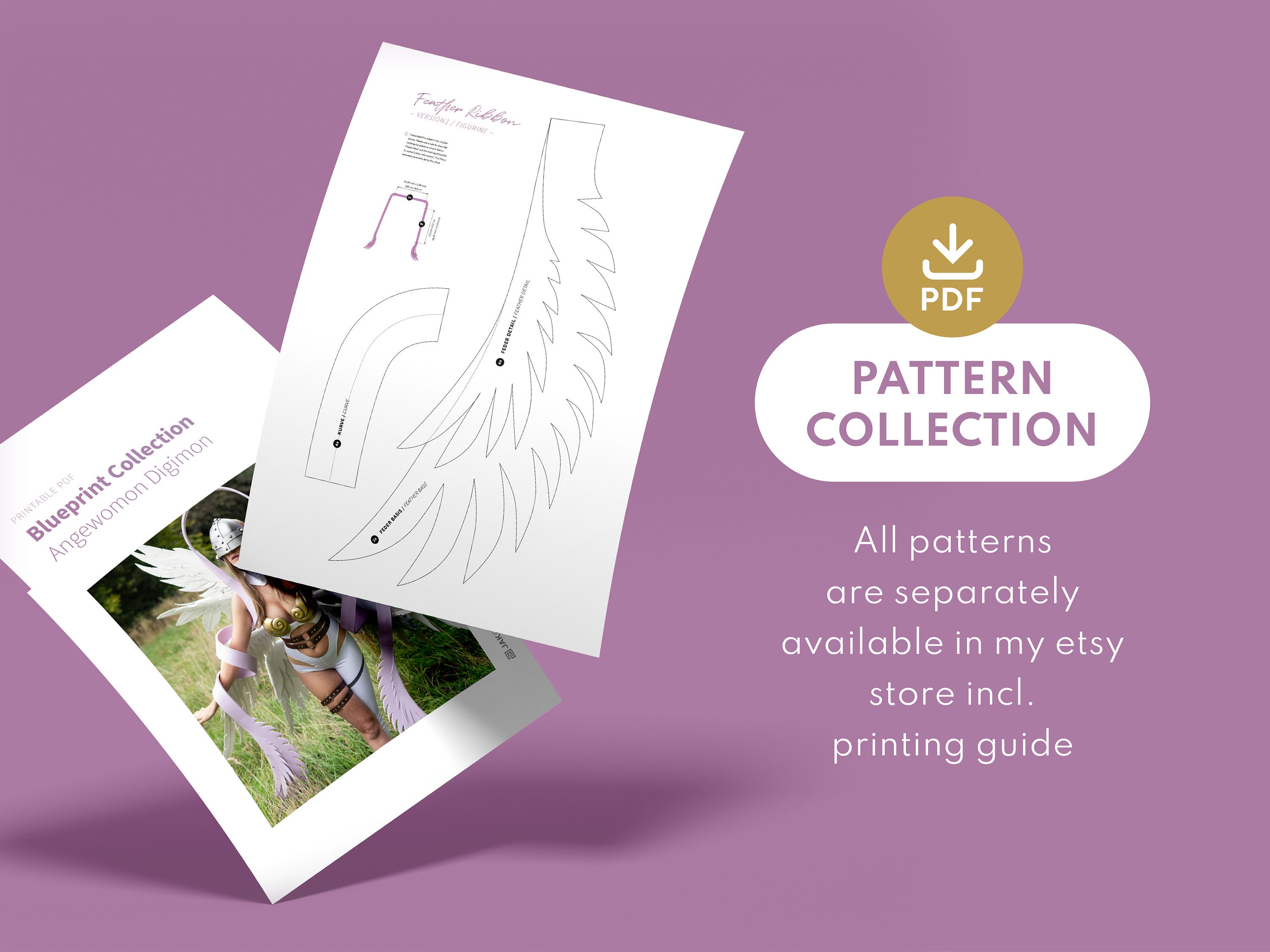 Angewomon Digimon - Cosplay Costume Tutorial E-book (digital PDF ...