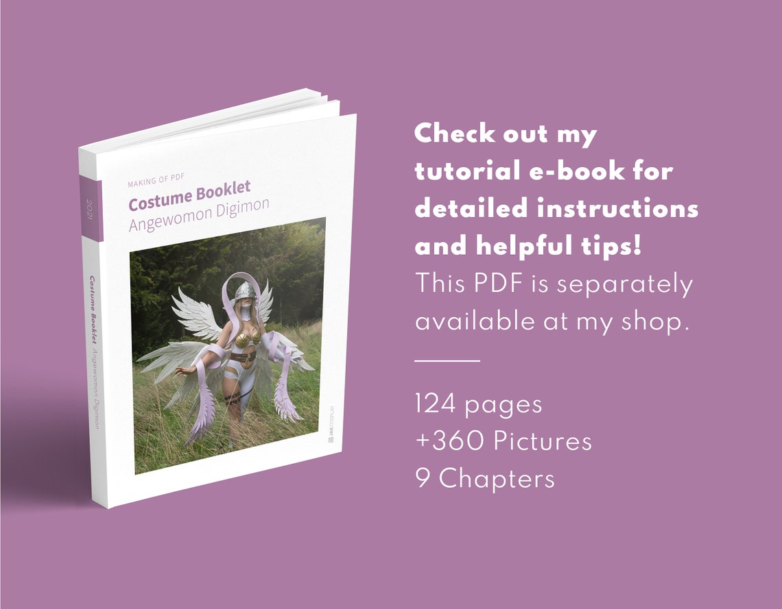 Angewomon Digimon Cosplay Costume Sewing Pattern/ Blueprint - Etsy