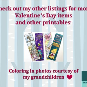 Gnome Valentine's Day Coloring Bookmarks - 8 Designs for Kids to Color ...